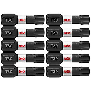BOSCH ITT301B 10-Pack 1 In. Torx #30 Impact Tough Screwdriving Insert Bits