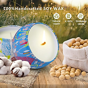 AKJGP Scented Candles Sets for Women,Aromatherapy Candle for Home Scented,4 Pack 4.4 oz Soy Wax Lavender Candles Stress Relief Gifts for Brithday Mother’ Day Coworker