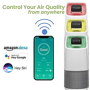 Greentech Environmental pureAir Active HEPA+ Room with ODOGard - Odor Eliminator and Air Purifiers for Home, Office, and Bedroom, Up to 375 Square Feet, Neutralizes Tough Odors, Easy Set Up