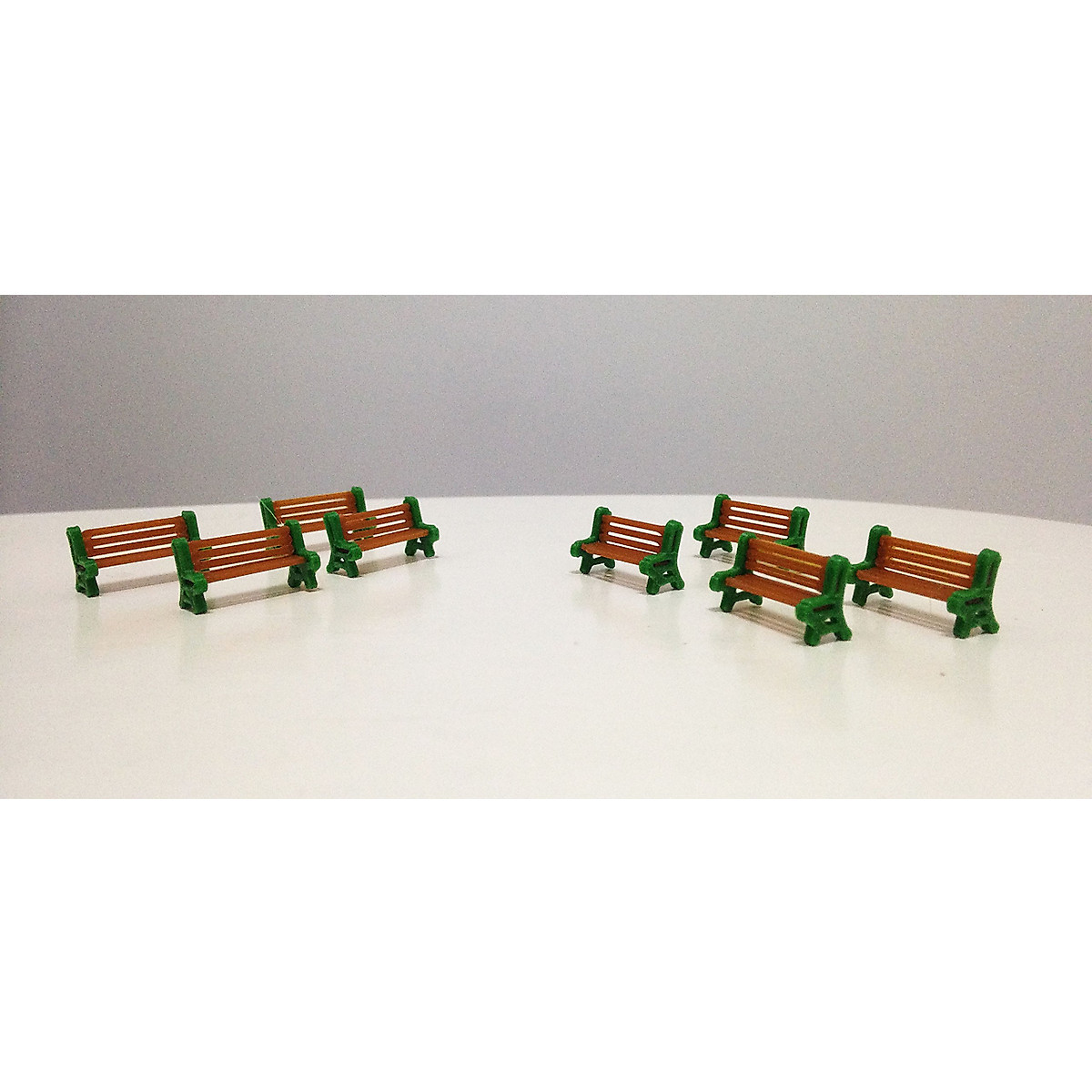 Outland Models Train Railroad Scenery Park / Garden Bench 8 pcs HO OO Scale 1:87