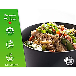 Well Lean Angel Hair — USDA Organic, Low Carb, Low Calorie Konjac Pasta — Ready to Eat and Healthy — Plant Based, Soy Free, Vegan, Paleo and Keto Friendly (6 Pack)