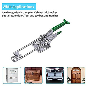 2000lbs Toggle Clamp 431,Heavy Duty Toggle Latch Clamp for Tire Carrier Latch,Quick Release Latch,Cam Lever Clamp.Adjustable Latch for Lid Latch,Cam Clamp Latch,Pull Latch & Draw Latch Hardware-XGDDEG