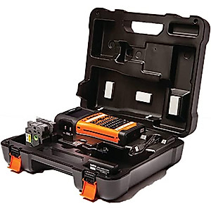 Brother P-Touch Edge PT-E550W Handheld Label Maker, Orange, Industrial Wireless Electronic Labelling Kit PTE550W - Up to 30mm/sec, 180 x 360dpi, Auto Strip Cuttter, Backlit LCD Screen