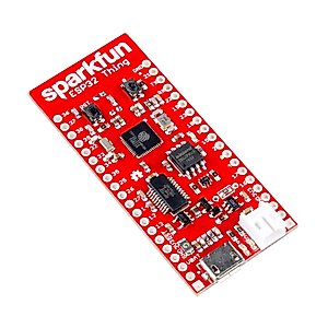 SparkFun ESP32 Thing Developement Board WiFi & microcontroller Compatible with Bluetooth for IoT & prototyping Projects w/Integrated LiPo Battery Charger 4MB Flash Memory 3 to 3.6V Operating Range