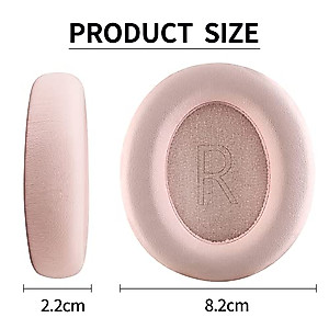 XBERSTAR Professional Headphones Ear Pads Cushions Replacement -earpads for Soundcore Life Q30 / Q35 BT Headset (Pink)