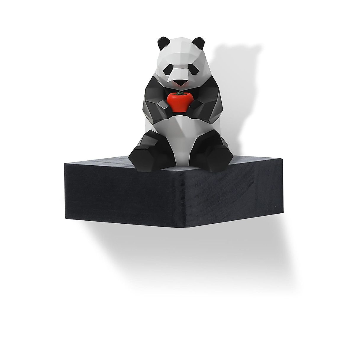 NIUBEST Small Floating Shelf for Wall,5 Inch Mini Wall Shelf,Display Plant Collectibles for Kitchen Bathroom Bedroom Living Room(Black)