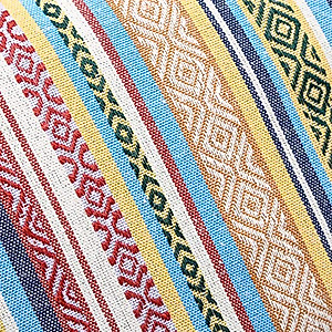 Women large Hippie Crossbody Bag cloth Hobo Sling Bag Cotton Bohemian Hand Bags (off-white)