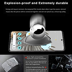 UIYTRAESTING [2+2 Pack] for Google Pixel 7 Pro Screen Protector Include 2 Pack Tempered Glass +2 Camera Lens Protector,9H Hardness,3D Curved 5G