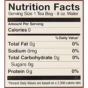 Davidson's Organics, White Peach, 25-count Tea Bags, Pack of 6