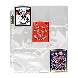 Ultra Pro 9 Pocket Pages Silver Series 100 Pages of Card Sleeves for Trading Card Binder, Baseball Card Binder, Pokemon Card Sleeves and Baseball Card Sleeves