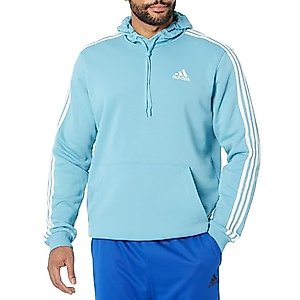 adidas Men's Essentials Fleece 3-stripes Hoodie, Preloved Blue, X-Large