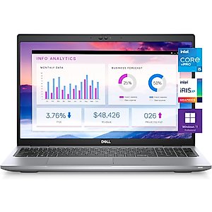 Dell Newest Latitude 5520 Business Laptop, 15.6" FHD IPS Anti-Glare Display, i5-1145G7 vPro, 32GB RAM, 512GB SSD, IR Camera, Backlit Keyboard, WiFi 6, Thunderbolt 4, Win 11 Pro