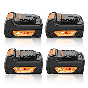 TeenPower 4Pack 20V 6.0Ah Battery Replacement for Dewalt 20v Max Battery