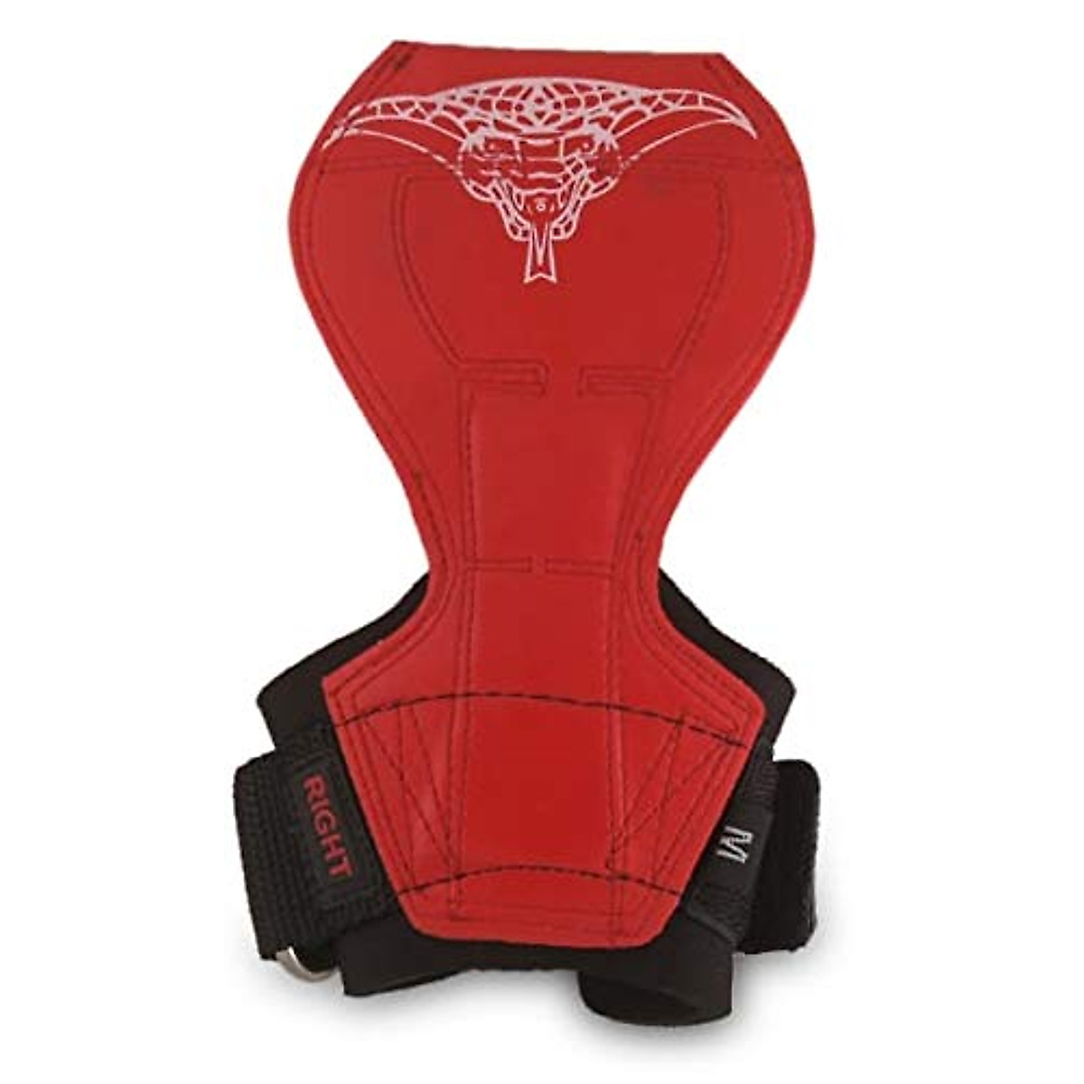 2018 Cobra Grips Flex Model Weight Lifting Gloves Heavy Duty Straps Alternative Power Lifting Hooks Best for Deadlifts with Padded Wrist Wrap Support Bodybuilding (Medium, Red Rubber)