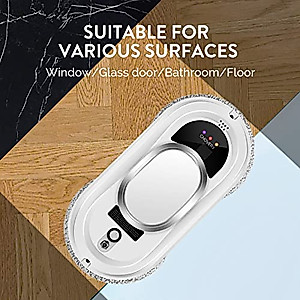CHOVERY Window Cleaner Robot,Smart Glass Cleaning Robotic with 5600Pa Strong Suction,Remote Control Window Cleaning Robot for Windows/Tiles/Class Door