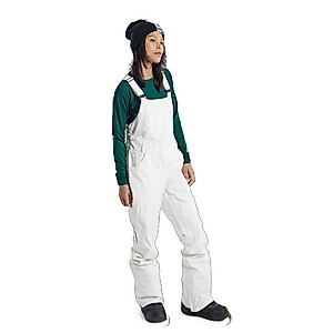 Burton Women's Avalon GORE-TEX 2L Bib Pants, Stout White, Medium