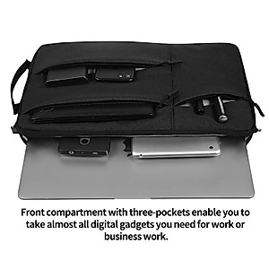 Drawing Tablet Case Carrying Bag with Artist Glove Graphics Tablet Sleeve Protective Bag for Huion H610 Pro, HS610, HS611, Xp-Pen Deco 01, Star 06, Ugee M708 and VEIKK A30, A50 (Black)