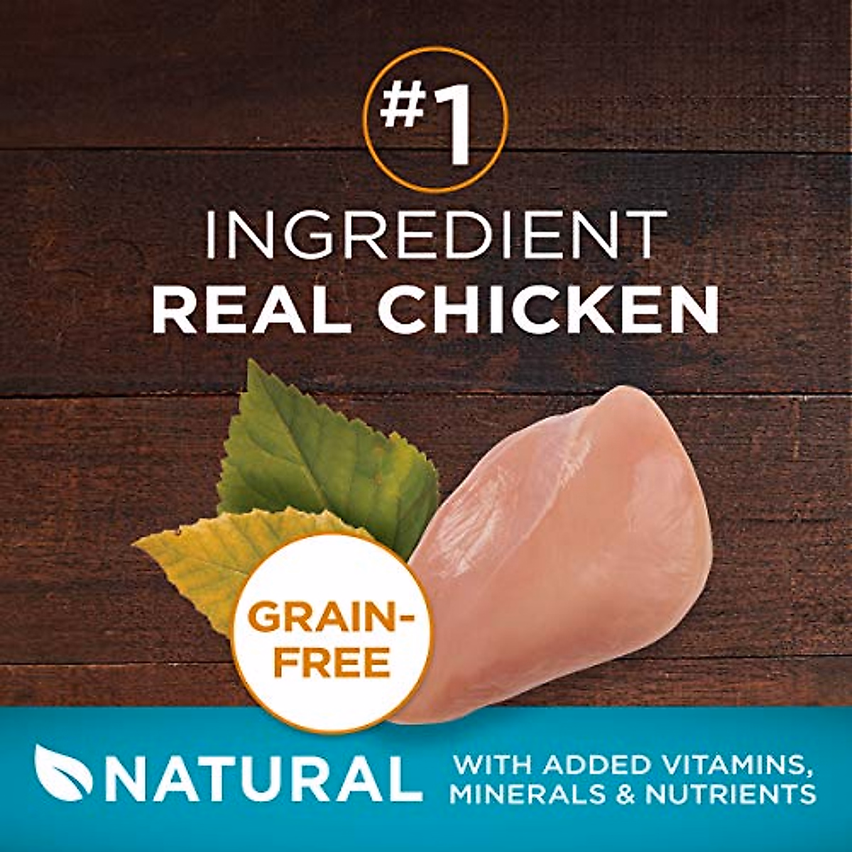 Purina ONE Natural, High Protein, Grain Free Dry Cat Food, True Instinct With Real Chicken - 3.2 lb. Bag