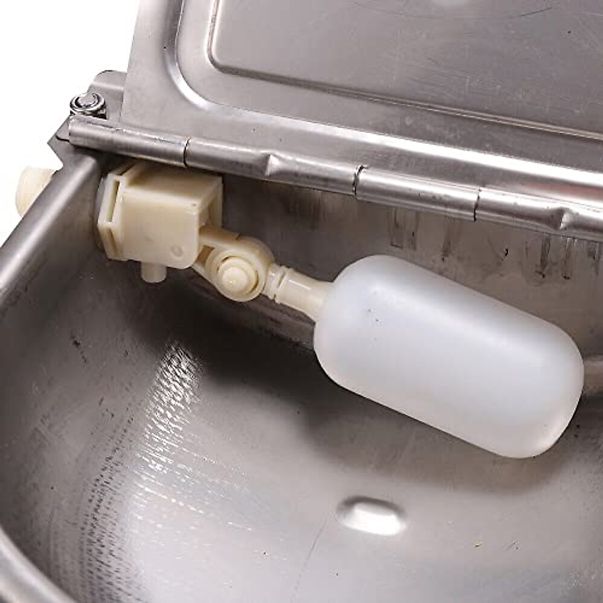 LinaLife Stainless Steel Automatic Waterer Bowl Horse Cattle Goat Sheep Pig Dog Float Valve Water Trough Farm Supplies Livestocktool with Float Valve Water Trough for Livestock Dog Goat Pig Waterer
