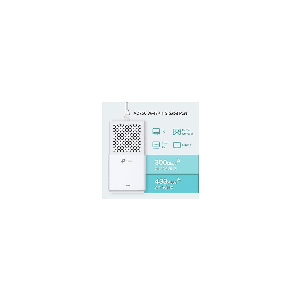 TP-Link AV1000 Powerline WiFi Extender(TL-WPA7510 KIT)- Powerline Adapter with Dual Band WiFi, Gigabit Port, Plug&Play, Power Saving, Ideal for Smart TV, Online Gaming