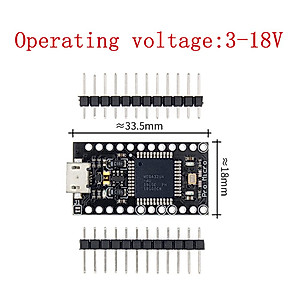 Pro Micro with The bootloader Black/Blue ATmega32U4 5V/16MHz Module Controller Mega32U4 Leonardo Suitable arduino-Micro USB 3-18V