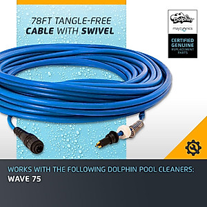 Dolphin Genuine Replacement Part — Durable 78 FT Blue Cable with Swivel for Tangle-Free Operation — 9995876-DIY