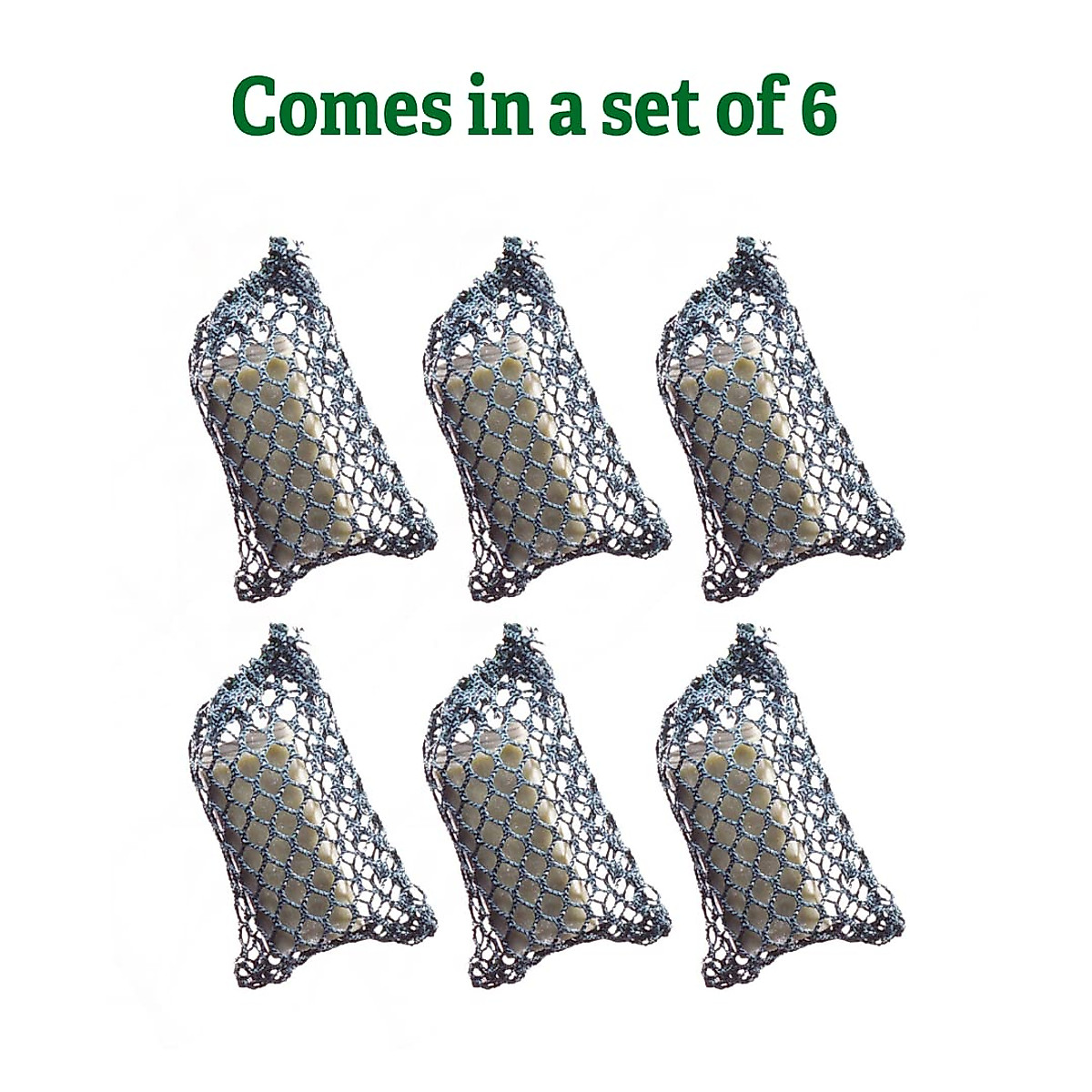 Gardeners Supply Company Deer Repellent Plant Pouches | Natural Citrus Scent Soap Based with Nylon Pouch Holder | Chemical Free Humane Deer Repel Outdoor Plants Protector | Set of 6