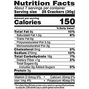 Cheez-It, Baked Snack Cheese Crackers, Cheddar Jack, 7oz (Pack of 6)