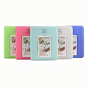 Fancyme 64 Pockets 3 Inch Mini Film Photo Album Compatible with Fujifilm Instax Mini 11 9 8 7s 90 70 LiPlay Instant Camera Link Phone Printer Photo Book Name Card Holder
