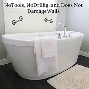 Grab Bars for Shower - Suction Shower Handle - Grab Bars for Elderly for Wall - Grab Bars for Bathroom - Shower Grab Bars for Seniors - Shower Handles for Elderly - Suction Grab Bars for Showers