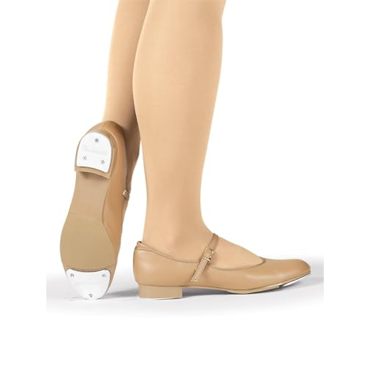 Theatricals Womens Slide Buckle Tap Shoes Black 07.0M T9200