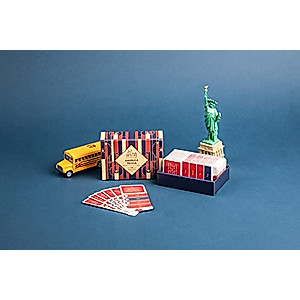 Yellow Cab Games - America Trivia, 140 Question Cards - Game Night Entertainment for Families & Friends, 2+ Players - Test Your Knowledge with Our Unique Skyline Collection Trivia Sets