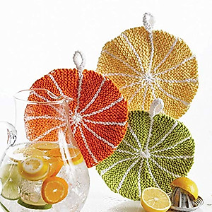 Bernat Handicrafter Cotton Solids Yarn, 1.75 oz, Gauge 4 Medium, 100% Cotton, Pale Yellow