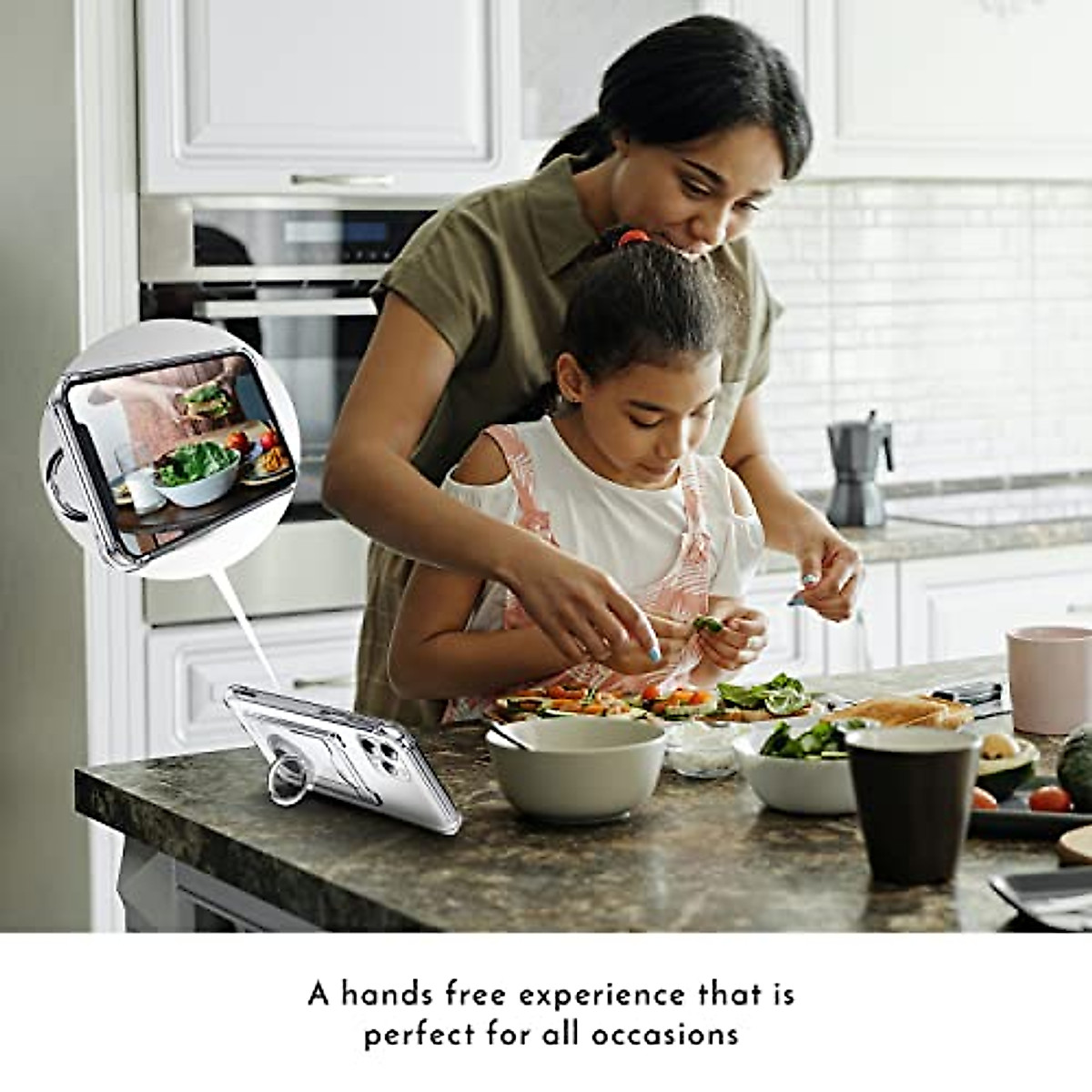 Shields Up Designed for iPhone 11 Pro Case, Minimalist Wallet Case with Card Holder [3 Cards] & Ring Kickstand/Stand, [Drop Protection] Slim Protective Cover for Apple iPhone 11 Pro (5.8 inch) - Clear