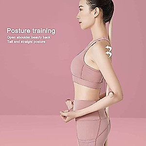 Yoga Sticks Posture Corrector, Yoga Stick Stretching for Posture, Multipurpose Posture Correction Wooden Sticks, Open Shoulders and Open Back, Under 1.2m/47.24''(19.7in)