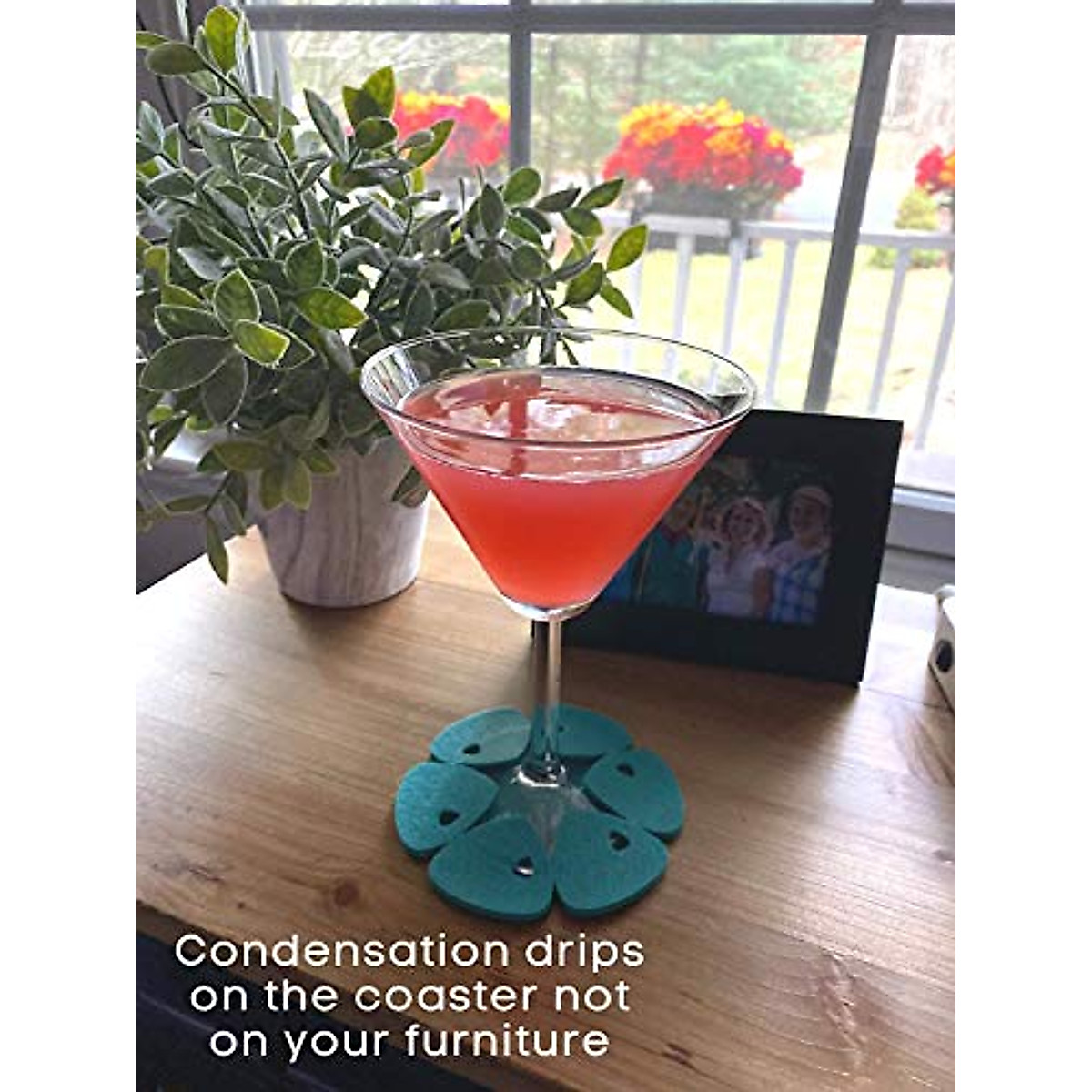 Lil' Penguin Absorbent Coasters, Wine Glass Charms, Slip on Wine Coaster Set, Felt Coasters, Bar Coasters, Drink Coaster