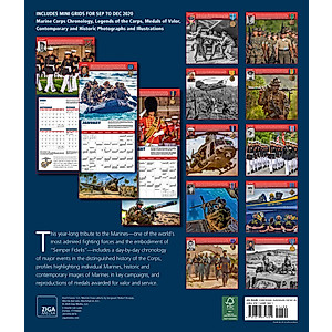 Marines Wall Calendar 2021, Monthly January-December 12'' x 14"