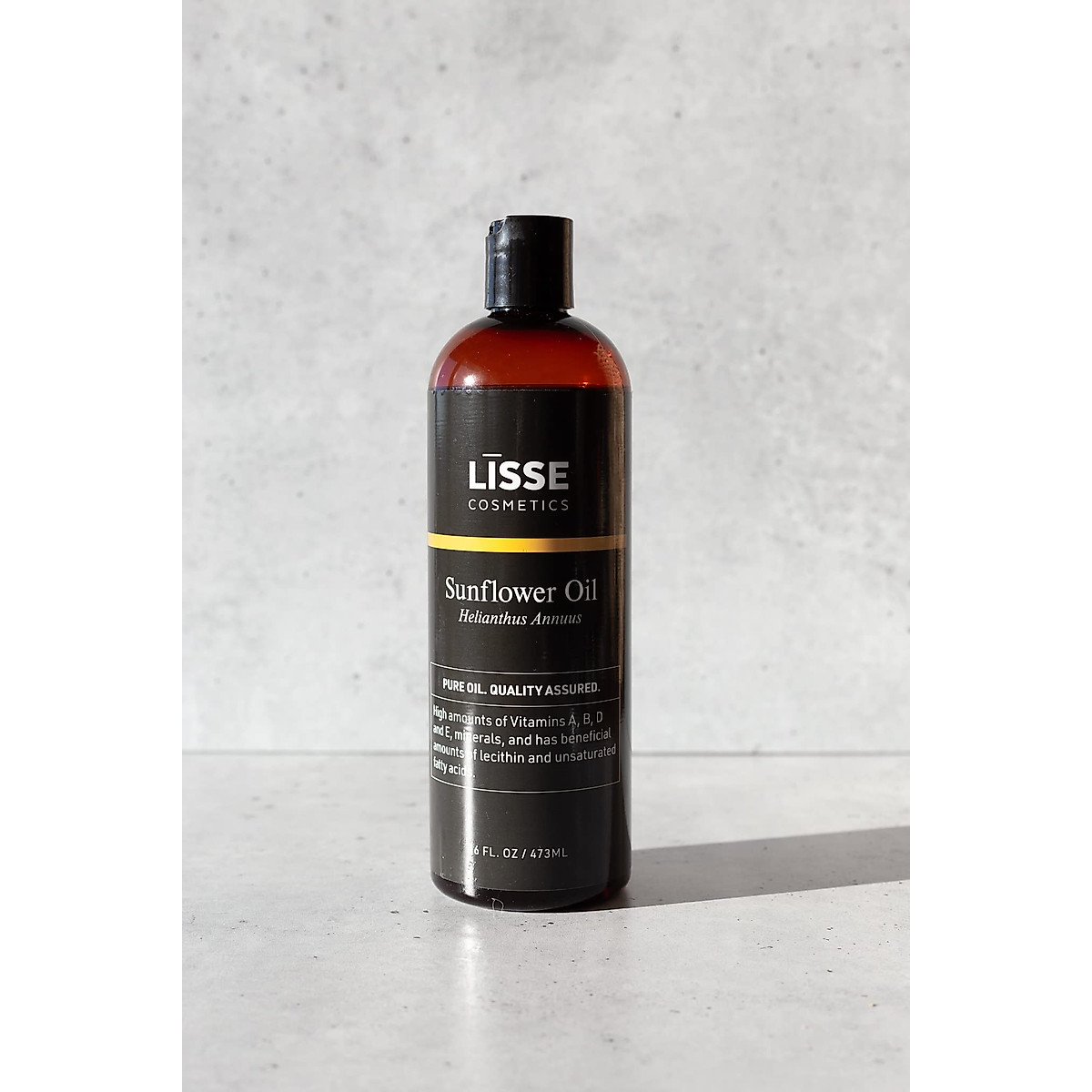 Lisse 100% Pure Sunflower Oil - Batch Tested and Third Party Verified - For All Skin Types (16oz)