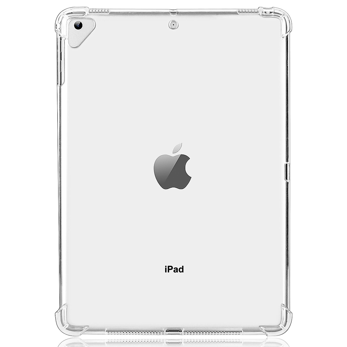KIQ Case for iPad 9.7 5th 6th Gen, TPU Skin Protection Anti Slip Lightweight Cover for Apple iPad 9.7 2017/2018 5th & 6th Generation Air 1 2 Pro 9.7[Clear]