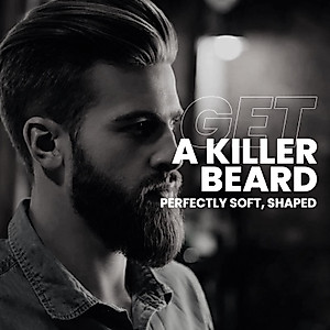 Beard Balm for Men Leave-in Conditioner Strengthen & Soften Beard with Pure Natural & Organic Ingredients - Sandal Wood Scent (2oz Beard Balm)