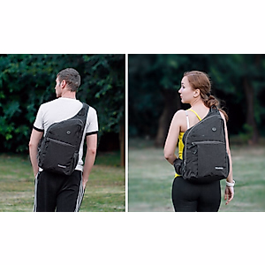 Mouteenoo Sling Backpack for Men and Women Bag (Dark Grey)