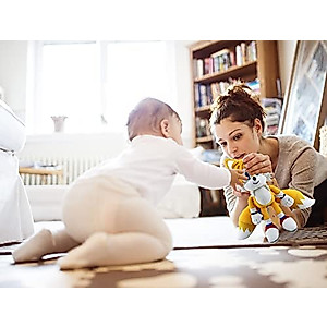 for The Hedgehog 11.8" Plush Toys, for Knuckles Shadow Tails Plush Doll Toys Gifts for Boys and Girls Cartoon Character Plush Children (Tails)