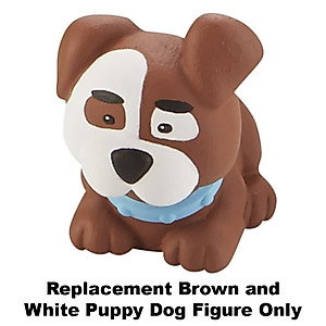 Replacement Part for Fisher-Price Little People Swing & Share Treehouse Playset - DYF19 ~ Replacement Brown and White Puppy Dog Figure