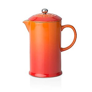 Le Creuset Stoneware Cafetiere with Metal Press, 800 ml - Volcanic