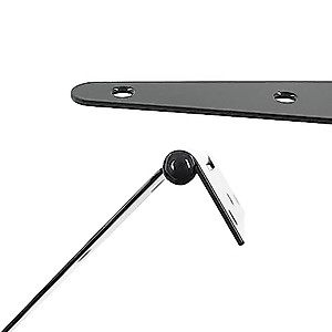 Hordion 2Pcs Heavy Duty T Strap Hinges, 8 Inch Gate Hinges, Matte Black Barn Door Hinges, Iron Tee Hinge Shed Door Hinges Rustproof, Outdoor Hinges for Wooden Fences, Farmhouse, Yard (with Screws)