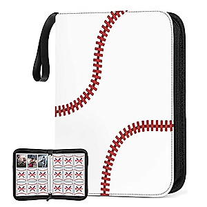 900 Pockets Baseball Card Sleeves Binder for Trading Card, Baseball Card Sleeves Card Holder Album Protectors Set Fit for Football Card, Baseball Card, Sport Card