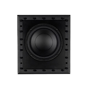 Monolith M-IWSUB8 8-Inch in-Wall Subwoofer - Passive, 4 Ohm Nominal Impedance, 91dB Sensitivity, Magnetic and Paintable Grille, Easy Install, for Home Theater System