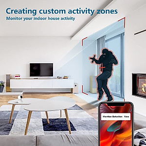 2K Baby Monitor Camera with Phone App, 5G WiFi Security Camera Indoor, 360 PTZ Home Camera for Pet, Color Night Vision, 2-Way Audio, Motion Detection