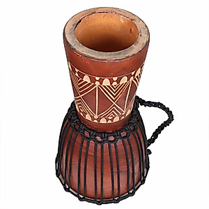 X8 Drums Djembe African Hand Drum, inch (X8-DJ-GRV-BKP)