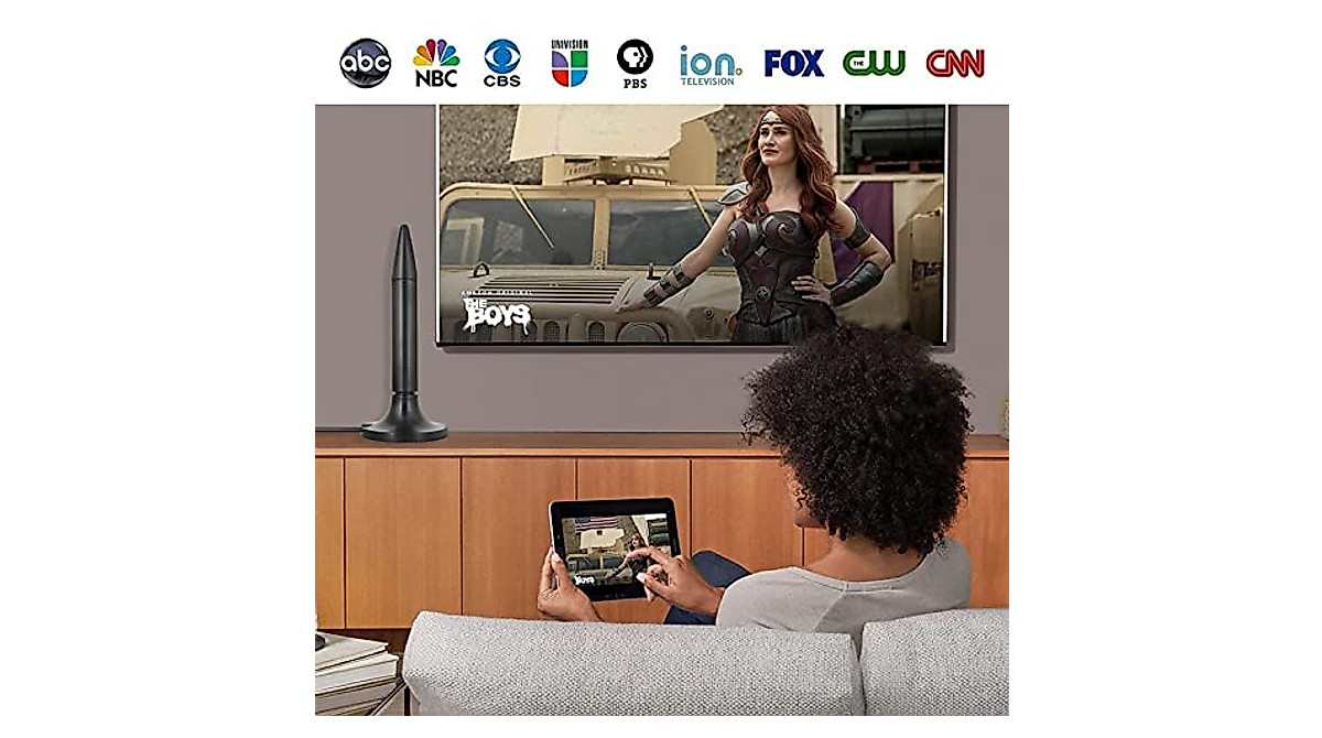 HDTV Indoor Antenna 2023 - Free 4K & 1080P TV Reception Up to 300 Miles